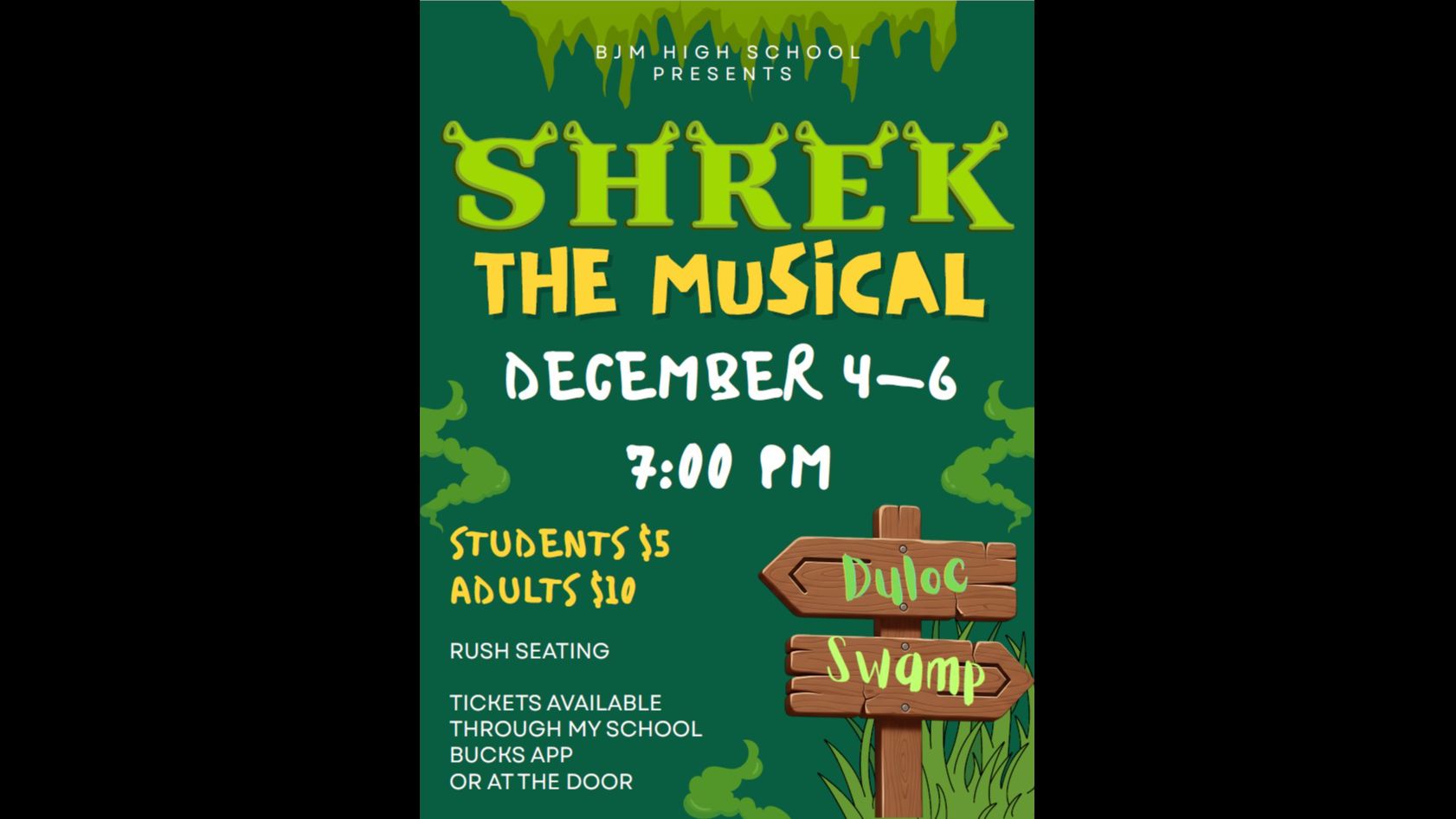 BJM Presents: Shrek The Musical